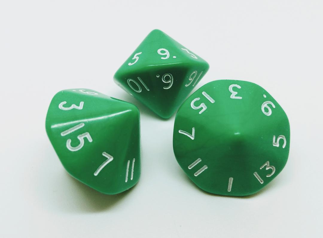 D16 Opaque Poly Dice (Packs of 3) – DiceVillage
