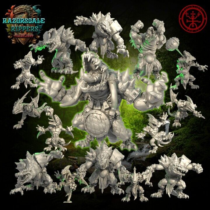 Fantasy Football Team, Lizardmen 'Razorscale Rippers' by Torchlight ...